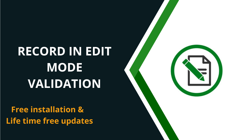 Record In Edit Mode Validation