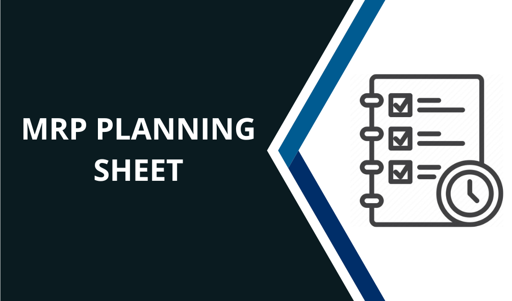 MRP Production Planning Sheet
